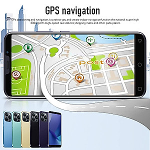 ANGGREK 14 Pro Max Smartphone 5.0 Inch 3G Network 4GB RAM 32GB Android 10 Mobile Phone Dual Card Dual Standby 100‑240V Green (US Plug)