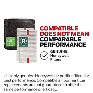Honeywell HEPA Air Purifier Filter Value Kit – Includes 2 R HEPA Filters and 1 A Pre-Filter Roll with Cutting Template