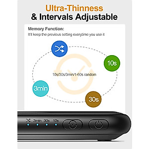 【Ultra-Slim Quiet】STARSIKI Undetectable Mouse Jiggler Interval Timer Adjustable, Mouse Mover with On/Off Switch, Automatic Device to Keep Moving Mouse Wiggler Shaker Clicker Random Movement DriverFree