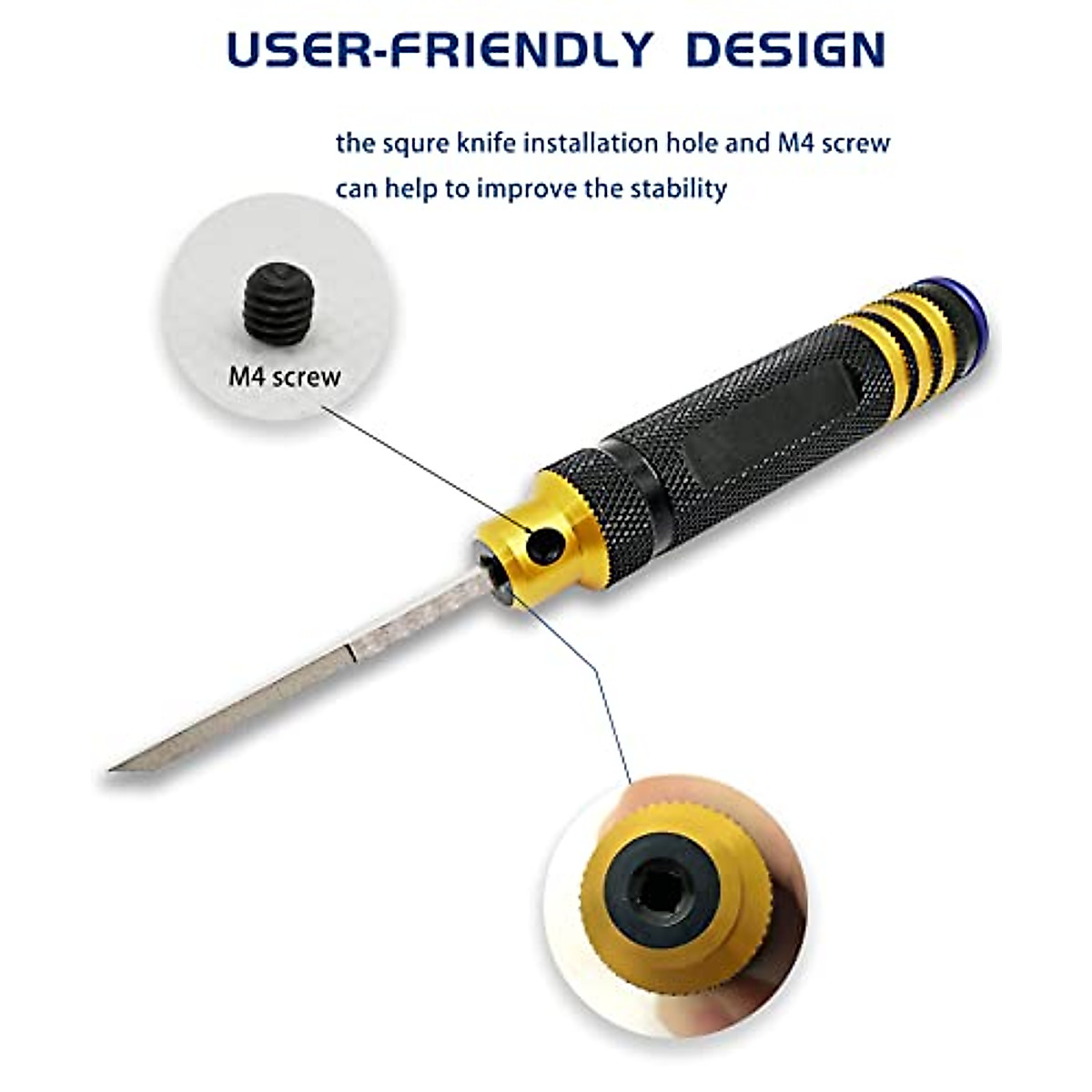 HOPLEX Model Chisel with 0.1/0.2/0.4/0.6/0.8/1.0/2.0mm Blade Resin Carved Scribe line Modeling Scriber