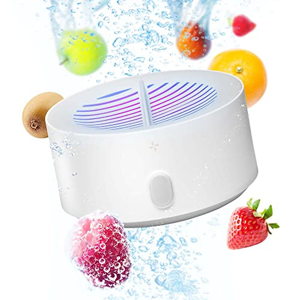 AquaPure Fruit and Vegetable Washing Machine, Kitchen Gadget, Cleans Fresh Produce Purifier, Waterproof and Easy-to-Clean Fruit and Vegetable Cleaner, USB-Rechargeable Produce Purifier 3.94 x 1.97 in