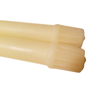 100% Pure Beeswax 6 inch Vanilla Scented Colonial Taper Candle Pair, Hand Poured by Hubbardston Candle Company