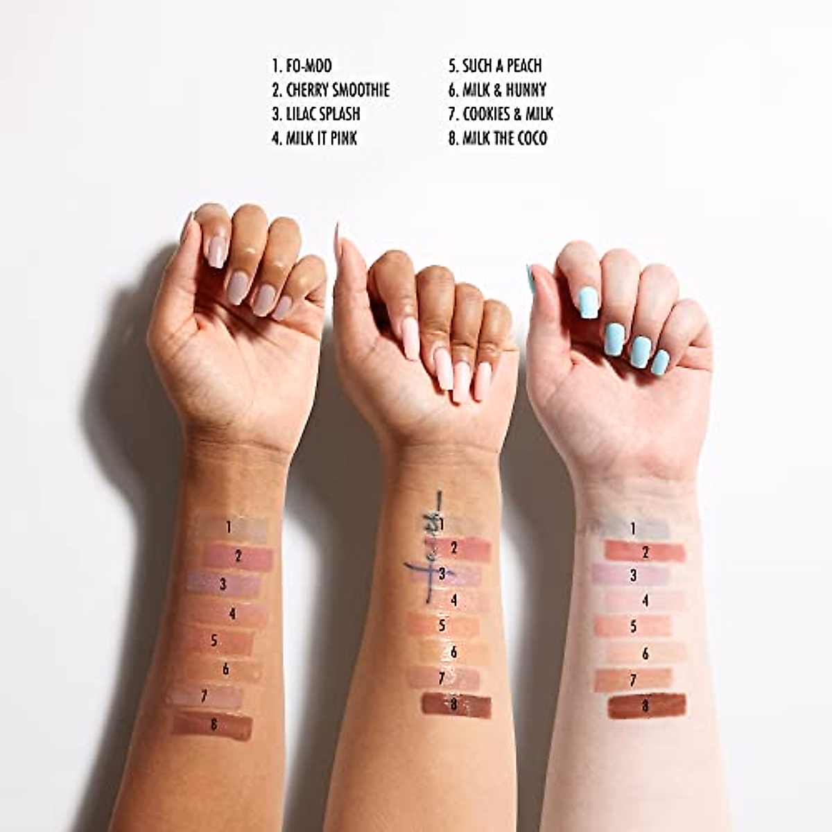 NYX PROFESSIONAL MAKEUP This Is Milky Gloss, Vegan Lip Gloss, 12 Hour Hydration - Milk It Pink (Sheer Baby Pink)