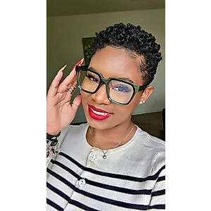 VISOONE Rectangle TR90 Blue Light Blocking Glasses Computer Eyewear with Preppy Look for Women and Men Cougar