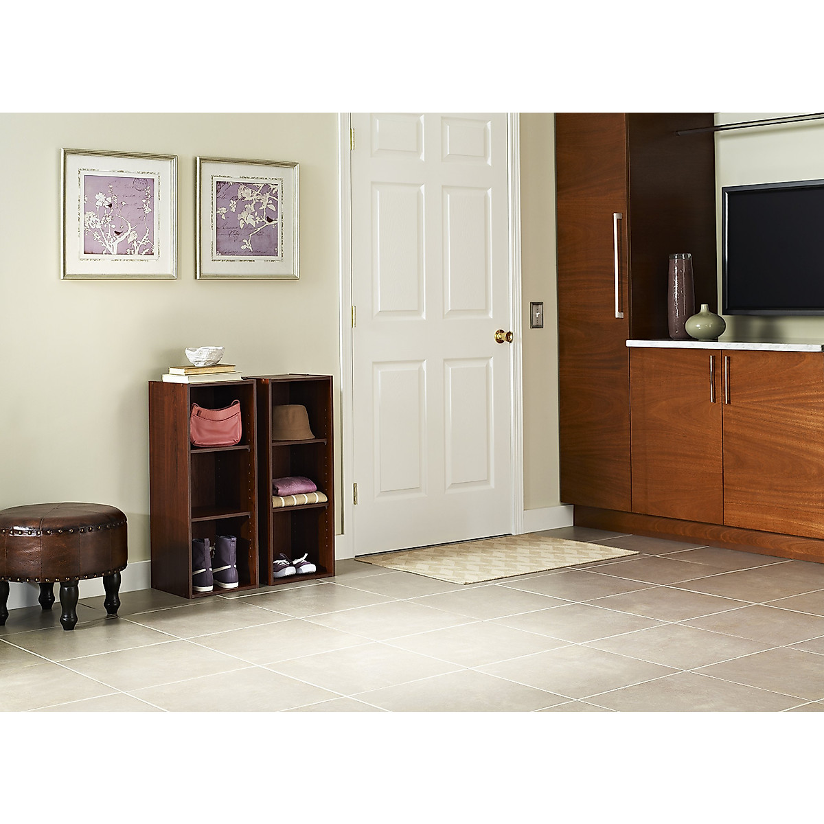 ClosetMaid 1305 3-Shelf Organizer, Dark Cherry