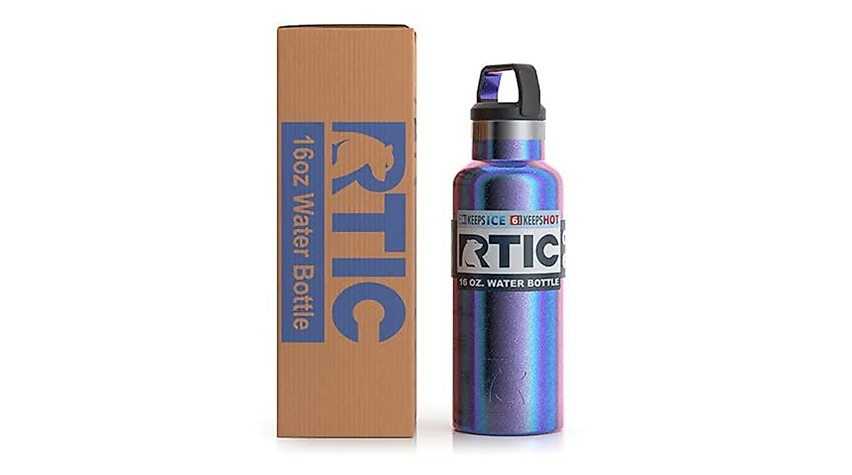 RTIC 16 oz Vacuum Insulated Water Bottle - Keep Drinks Hot or Cold