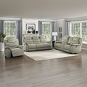 Lexicon Saffold Manual Glider Reclining Chair, Gray