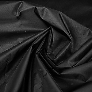 Patio Swing Cushion Cover Replacement,Garden Courtyard Outdoor Waterproof Polyester Taffeta 3‑Seats Swing Chair Hammock Seat Cushion (Black)