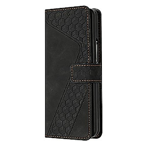 phone protective flip case Wallet Case for Samsung Galaxy Z Fold 5, Vintage PU Leather Phone Case Magnetic Flip Folio Leather Case Credit Card Holder Kickstand Shockproof Case Protective Holster ( Col