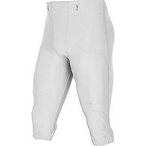 CHAMPRO Men's Standard Blocker Traditional Adult Football Game Pants, White, Small