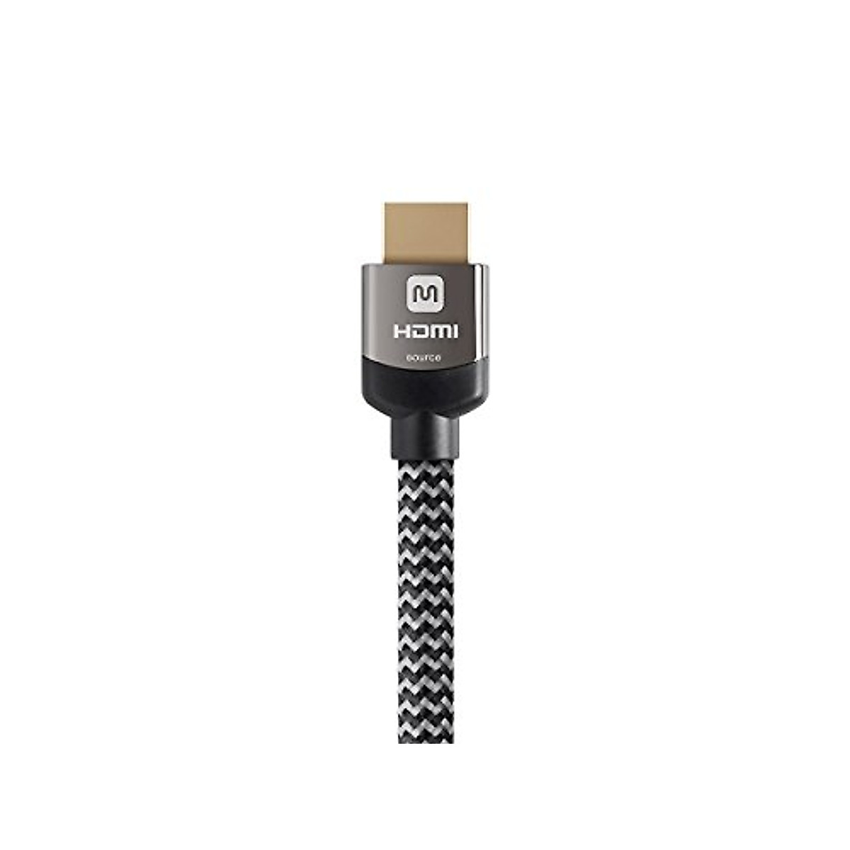 Monoprice 113755 HDMI High Speed Active Cable - 20 Feet - Gray, 4K@60Hz, 18Gbps, HDR, 28AWG, YUV, 4:4:4, CL3 - Luxe Active Series,Black