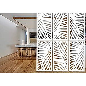 Room Divider. Interior partition. Hanging Screen - 6 Pieces