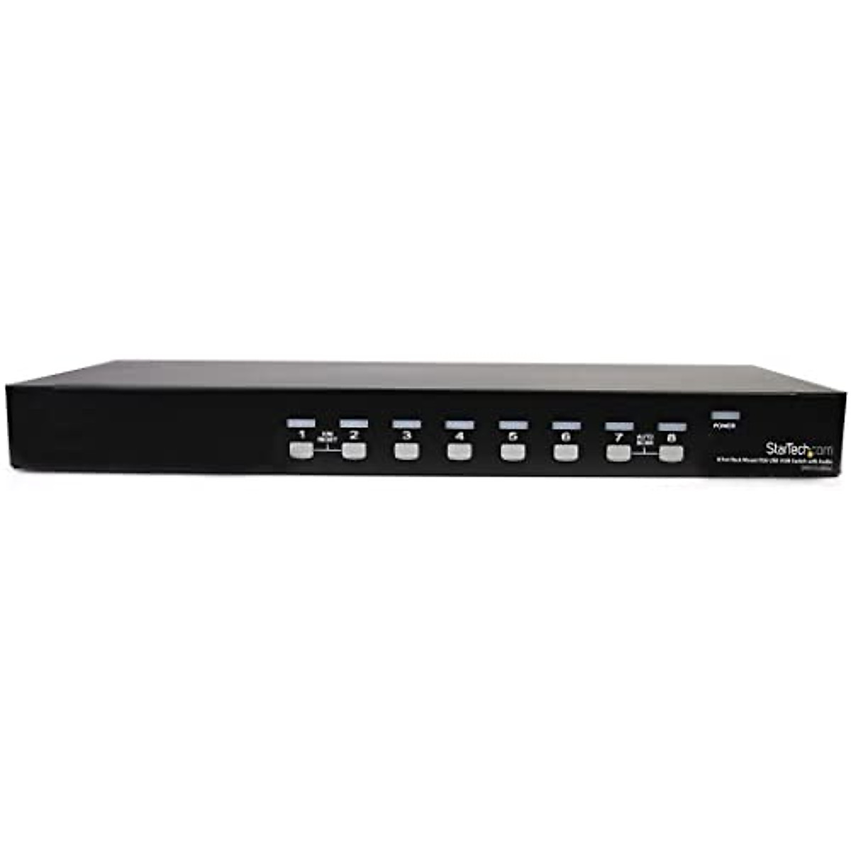 StarTech.com 8 Port VGA KVM Switch - 1U Rack Mount - USB VGA KVM Switch with Audio - 1920 x 1440, TAA @60hz - KVM Video Switch (SV831DUSBAU)
