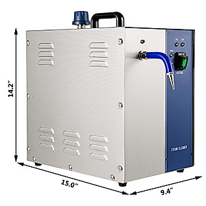 VEVOR Jewelry Steam Cleaner 4L Jewelry Cleaner Machine 2200W Jet Jewelry Steam Cleaner 220V 4KG Silver & Gold Steam Cleaner Goldsmith Equipment For Gold Sliver Jewelry 220V