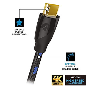 Stealth HD-50 2M High Speed HDMI Cable with Ethernet for PS5