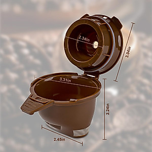 ChangTa Single Serve Ground coffee Brew Basket for Hamilton Beach Flex Brew Replacement Parts 49974 49975 49976 49979 49957 49954 49947 49940 49950 49966 49968 Reusable Coffee Filter Brown (1 Pack)