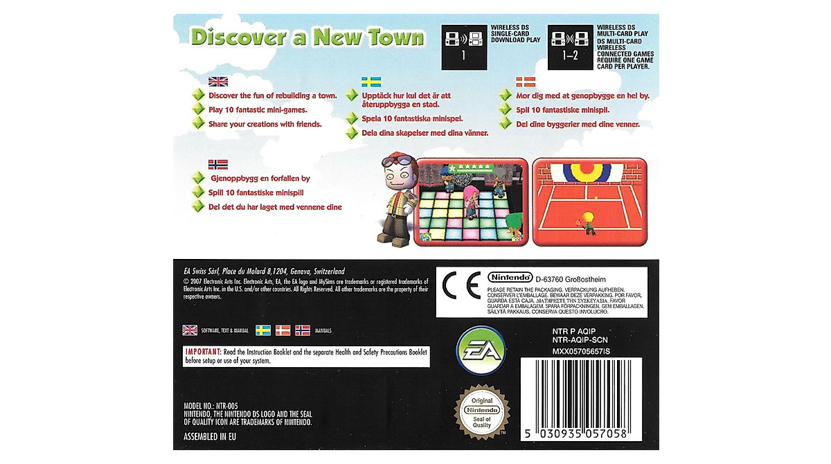 MySims for Nintendo DS - Fun Simulation Adventure