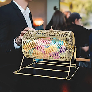 Trademark Poker Raffle Drum, Small Gold