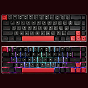 Mosptnspg 160 Evil Dolch Full Key Cap Group, CSA Profile Custom Keycaps PBT Double Shot ANSI Layout Keyboard for Cherry/Gatron MX Switches Mechanical Gaming Keyboards(Durge Black)
