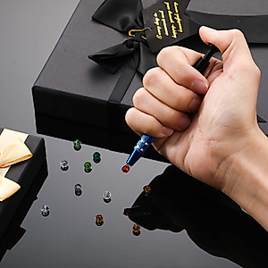 4 Pieces 4 Prongs Diamond Claw Tweezers Terp Pearl Grabber Standard Pick-up Tool 4 Prongs Grabber IC Chip Metal Grabber Grabber Stainless Steel 4-Claw Pick up Tool (Blue)