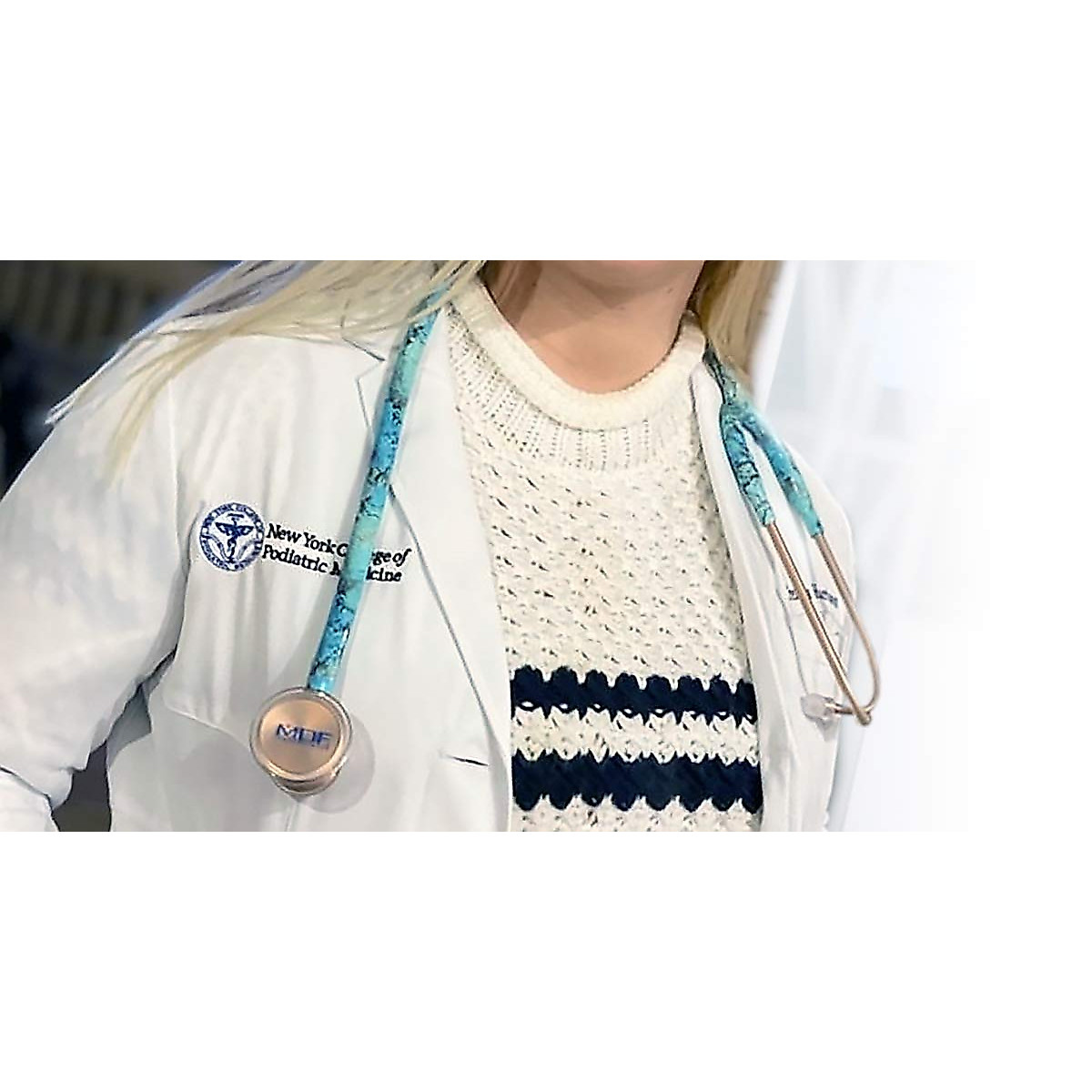 MDF Instruments, ProCardial Cardiology Stethoscope, Stainless Steel, Adult, Dual Head, Black Tube, Black Chestpiece-Headset, MDF797BO