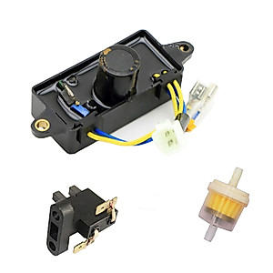HQparts AVR Automatic Voltage Regulator for Champion CPE 46597 46598 46599 46505 46514 46515 Gasoline Generator Carton Brush
