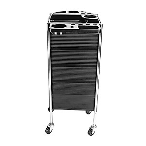 OmySalon Salon Trolley Cart with Wheels, 5 Drawers, Hair Cart Rolling Storage Organizer Barber Station, Salon Cart for Hair Stylist