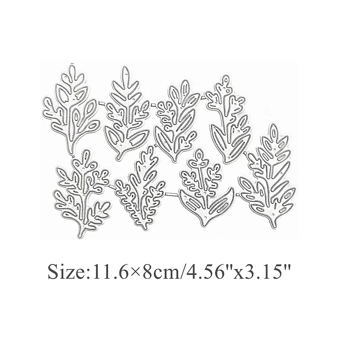 hinana 8pcs/Set Leaves Metal Die Cuts,Various Leaves Plant Flower Leaf Cutting Dies Cut Stencils for DIY Scrapbooking Album Decorative Embossing Paper Dies Card Making