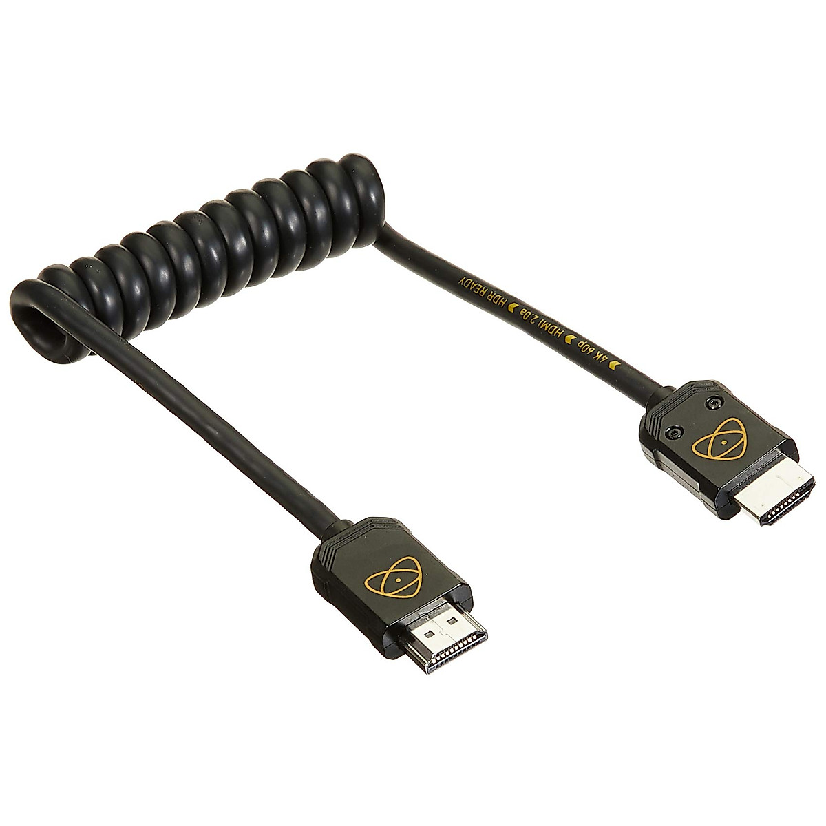 Atomos ATOM4K60C5 ATOMFLEX PRO HDMI 2.0 30cm Coiled Cable (Full To Full)