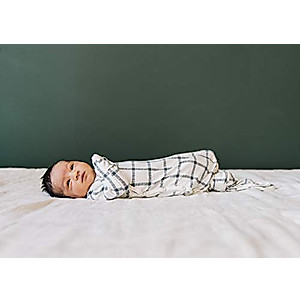 Copper Pearl Baby Gown - Knotted Newborn Sleepers for Baby Boy and Girl, Soft Stretchy Long Sleeve Infant Gowns with Bottom Tie and Hand Mittens, Perfect Hospital Coming Home Outfit (Ledger)