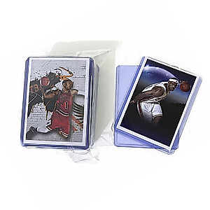 40 Pcs Baseball Card Protectors, 3" x 4" Top Loaders Card Sleeves for Trading Card Penny Sleeves Thick Plastic Toploaders Compatible with Yugioh, MTG, Sports, Football Cards