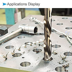 CoCud Reduced Shank Twist Drill Bits, 16mm Cutting Edge, Titanium & Nitride Coated High Speed Steel 6542 - (Applications: for Stainless Steel Drilling Machine)