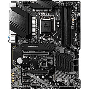 MSI Z490-A PRO ProSeries ATX Motherboard (10th Gen Intel Core, LGA 1200 Socket, DDR4, Dual M.2 Slots, USB 3.2 Gen 2, 2.5G LAN, DP/HDMI) (Renewed)