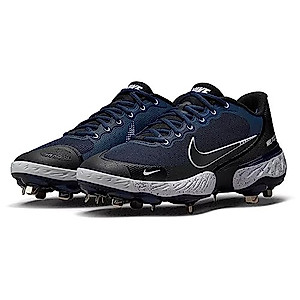 Nike Men's Alpha Huarache Elite 3 Low Baseball Cleat (7.5, College Navy/White/Photo Blue/Black)