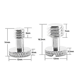 NICERYIG 3/8 Inch and 1/4 Inch Camera Quick Release Screw Tripod Screw Adapter Connecter DSLR Camera Rig Accessories