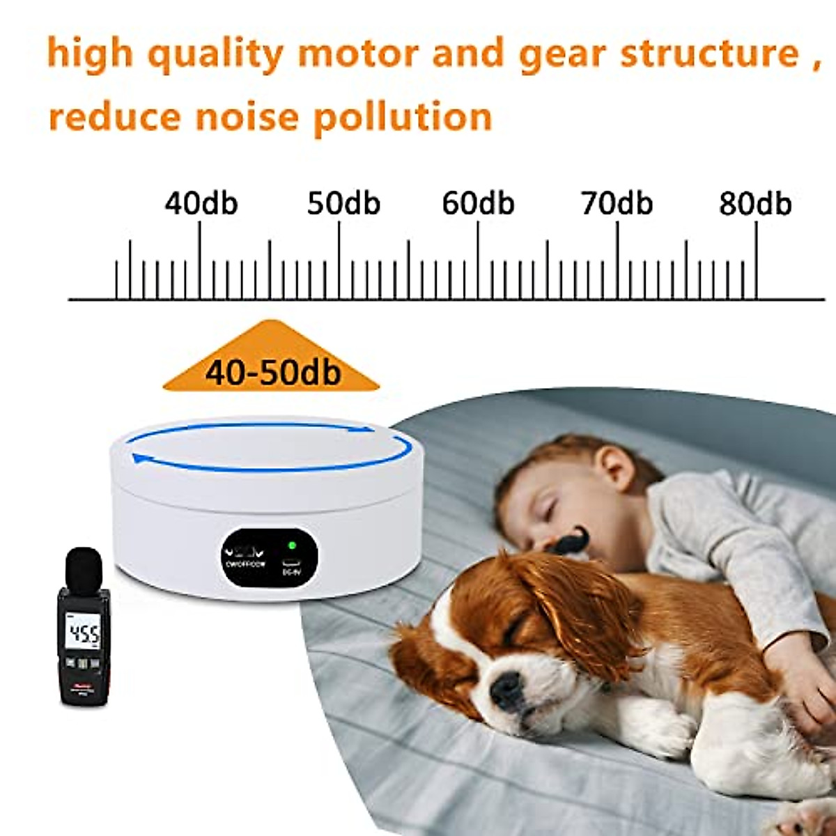 Motorized Rotating Display Stand for Epoxy Glitter Tumbler,360 Degree Automatic Mute Rotating Turntable for Photography Products Display,Live Video Show,Tumbler Supplies Spinner,Jewelry,Models,Battery