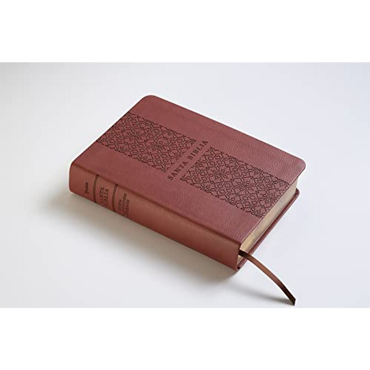 Santa Biblia NTV, Edición compacta, letra grande (SentiPiel, Café, Índice, Letra Roja) (Spanish Edition)