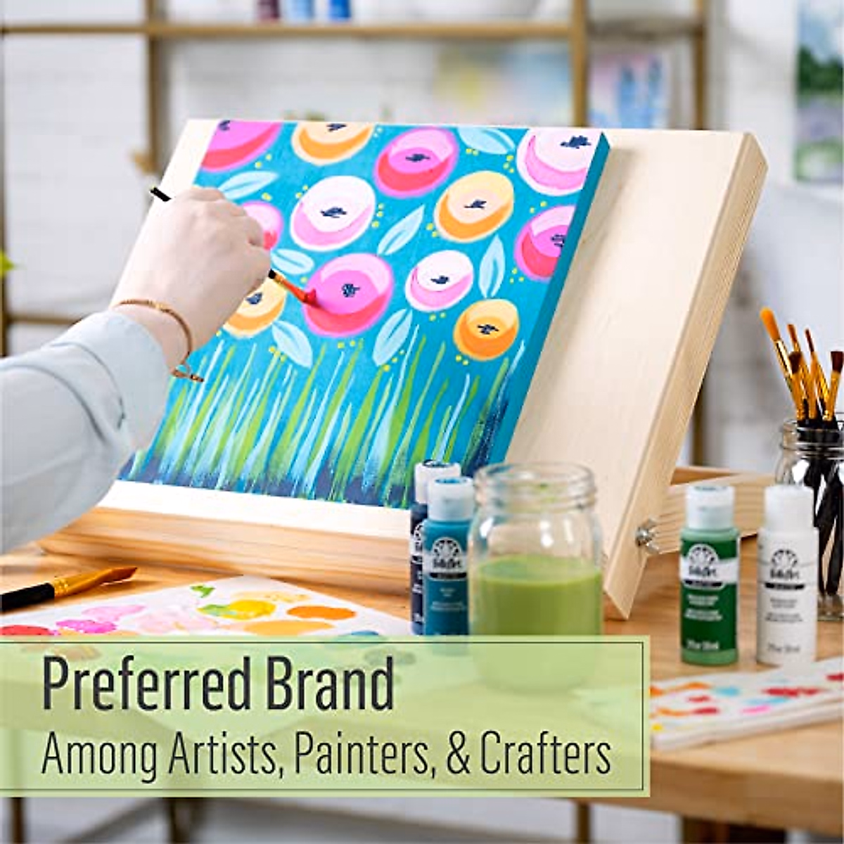 FolkArt Acrylic Paint in Assorted Colors (2 fl oz), 479, Pure Black