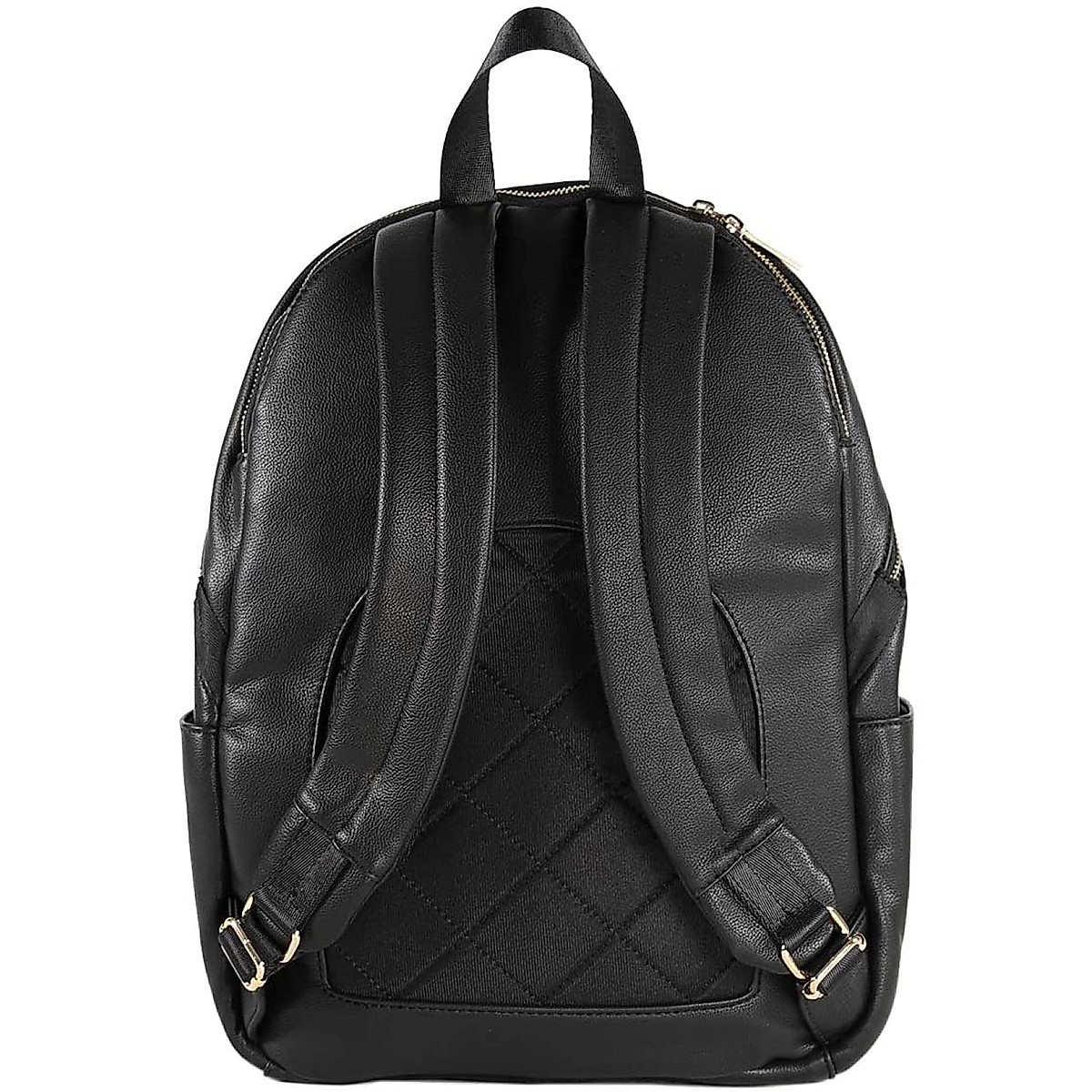 Little Unicorn Skyline Backpack – Diaper, Work, Travel Bag with Changing Pad - Premium Vegan Leather – Lightweight & Durable Design – 5 Interior Pockets – Easily Wipes Clean (Black)