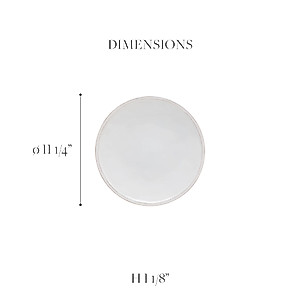 Casafina Ceramic Stoneware Soup & Pasta Bowl - Fontana Collection, White | Microwave & Dishwasher Safe Dinnerware | Food Safe Glazing | Restaurant Quality Tableware