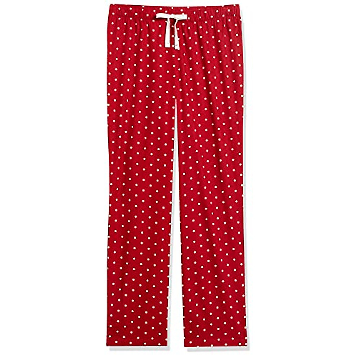 Amazon Essentials Women's Flannel Pajama Sleep Pant, Red White Dots, XX-Large