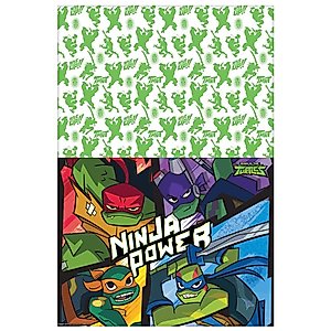 Rise of the Teenage Mutant Ninja Turtle Plastic Table Cover - 54" x 96" | Multicolor | 1 Pc.