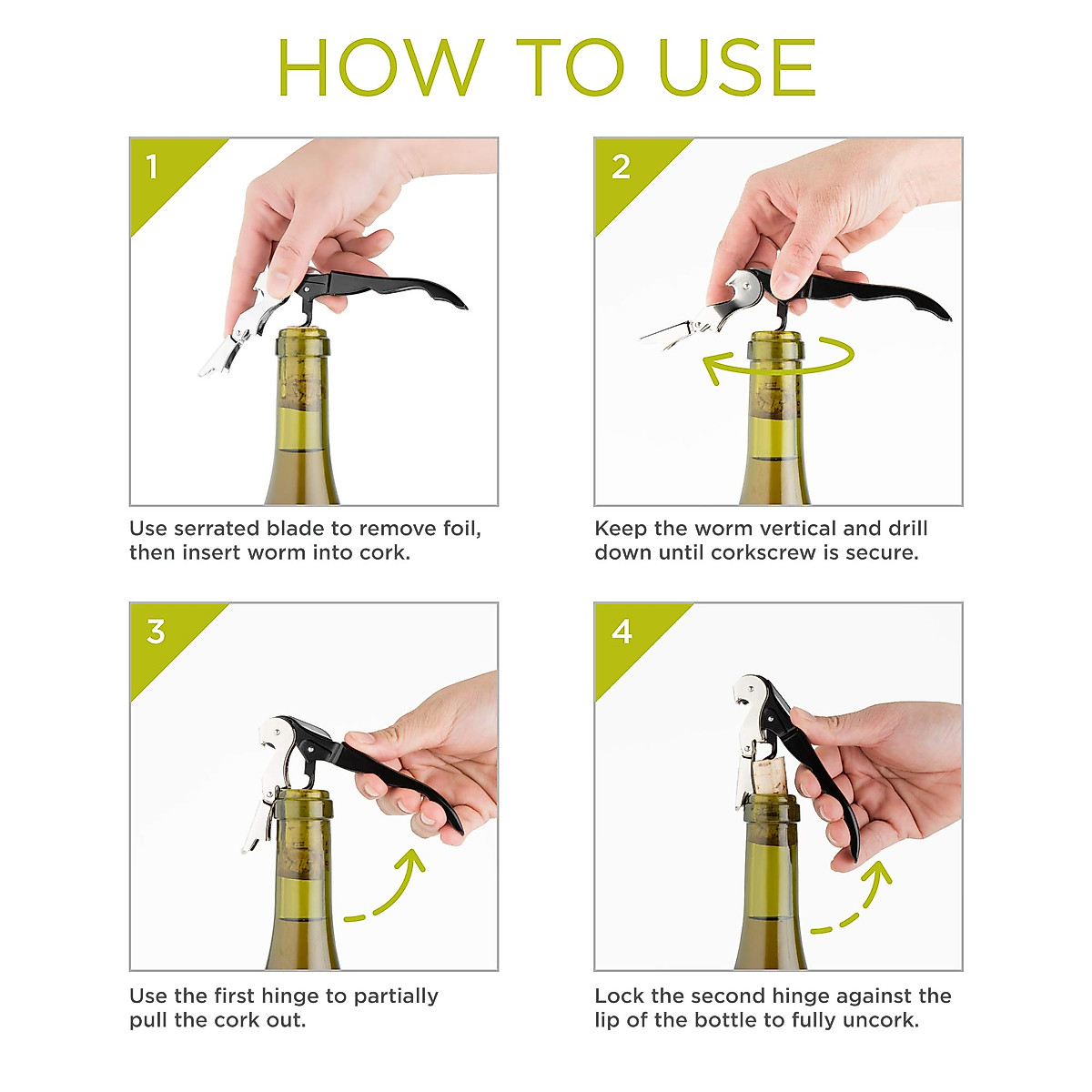 True Wine Bottle Opener, Red