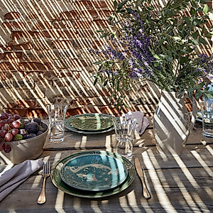 Casafina Ceramic Stoneware 26 oz. Soup & Cereal Bowl - Fontana Collection, Forest Green | Microwave & Dishwasher Safe Dinnerware | Food Safe Glazing | Restaurant Quality Tableware