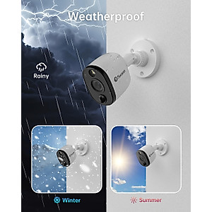 Swann Home DVR Security Camera System with 1TB HDD, 8 Channel 4 Camera, 1080p Full HD Video, Indoor or Outdoor Wired Surveillance CCTV, Color Night Vision, Heat Motion Detection, LED Lights, 845804