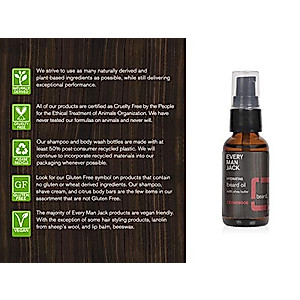 Every Man Jack Beard Oil, Cedarwood, 1.0-ounce