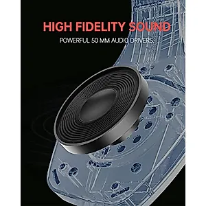 BEAVIIOO Wireless Gaming Headset with Microphone for PC PS4 PS5 Playstation 4 5, 2.4G Wireless Bluetooth USB Gamer Headphones with Mic for Laptop Computer