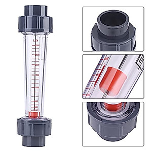 Deosdum Plastic Tube Type LZS-25 Flow Meter 300-3000L/H Water Rotameter
