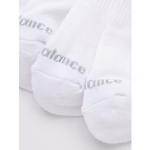 New Balance Men's Athletic Arch Compression Cushion Comfort Crew Socks (10 Pack), Size 6-12.5, White