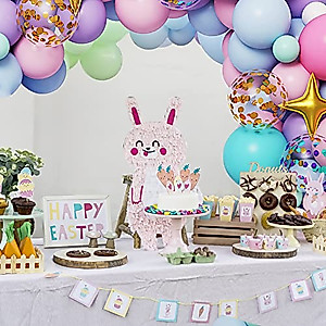 RUBFAC Mermaid Balloons Garland Kit, Mermaid Balloons Pastel Pink Purple Blue Gold Confetti Party Balloons for Birthday Party Bridal Baby Shower Decorations